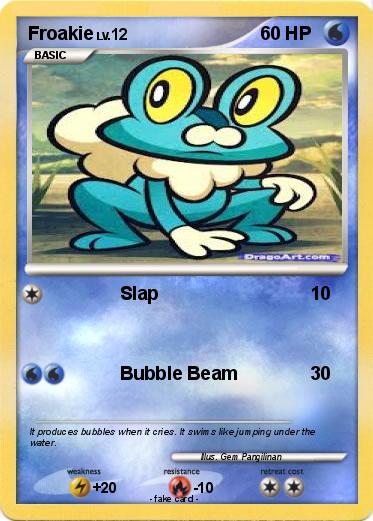 Pokémon Froakie 54 54 - Slap - My Pokemon Card