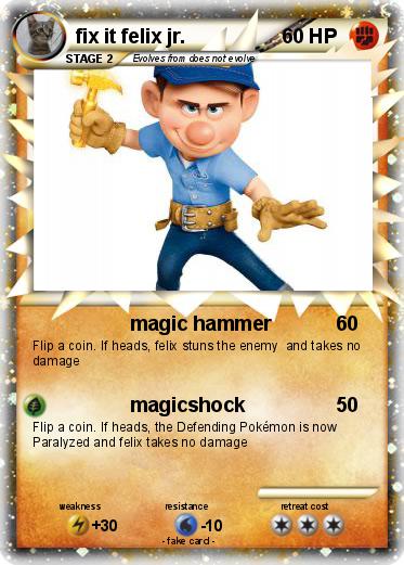 Pokémon fix it felix jr 10 10 - magic hammer - My Pokemon Card