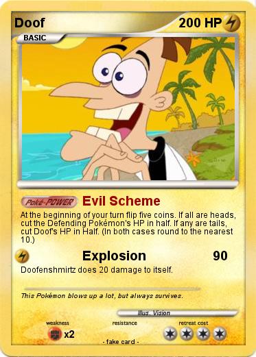 Pokémon Doof 30 30 - Evil Scheme - My Pokemon Card