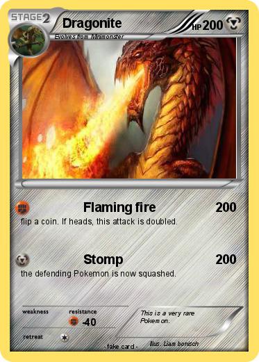 Pokémon Dragonite 895 895 - Flaming fire - My Pokemon Card