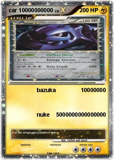 Pokémon cool 100000 100000 - bazuka 10000000 - My Pokemon Card