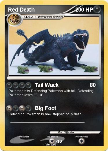 Pokémon Red Death 5 5 - Tail Wack - My Pokemon Card