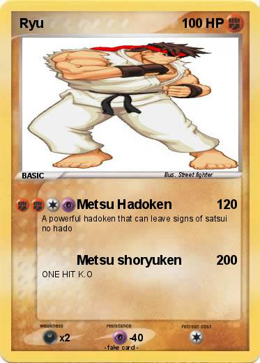 Pokémon Ryu 309 309 - Metsu Hadoken - My Pokemon Card