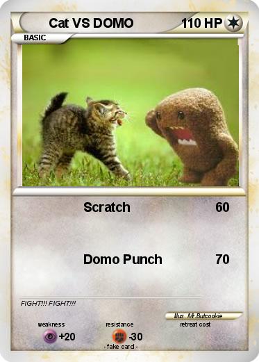 Pokémon Cat VS DOMO - Scratch - My Pokemon Card