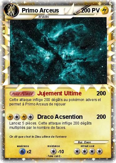 Pokémon Primo Arceus 28 28 - Jujement Ultime - Ma carte Pokémon