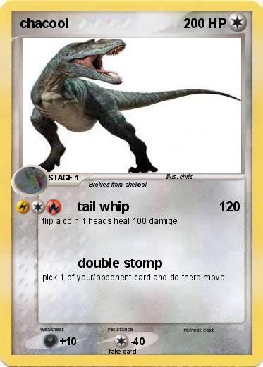 Pokémon chacool 1 1 - tail whip - My Pokemon Card