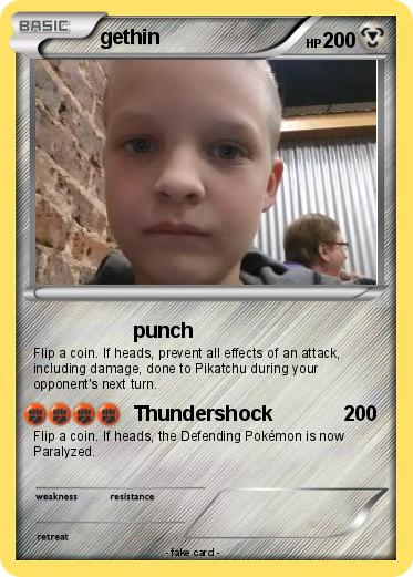 Pokémon gethin - punch - My Pokemon Card