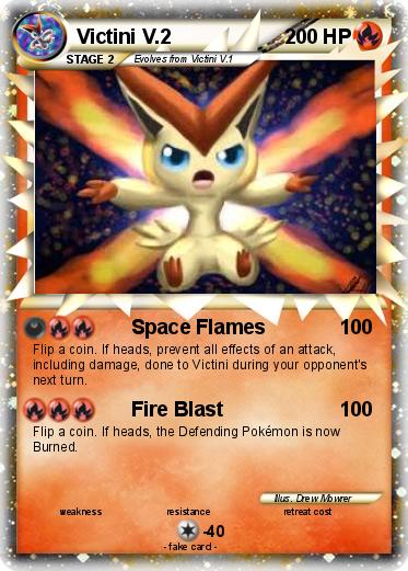 Pokémon Victini V 2 2 - Space Flames - My Pokemon Card