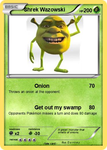 Pokémon Shrek Wazowski 46 46 - Onion - My Pokemon Card