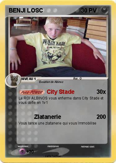 Pokémon BENJI LOSC - City Stade - Ma carte Pokémon