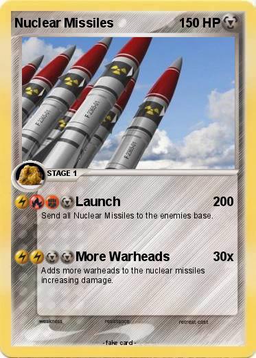 Pokémon Nuclear Missiles - Launch - My Pokemon Card