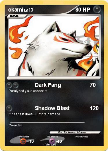 Pokémon okami 104 104 - Dark Fang - My Pokemon Card