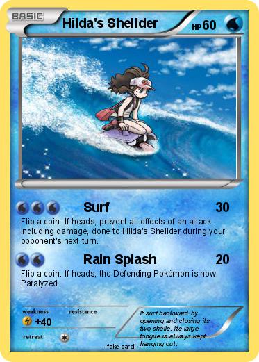 Pokémon Hilda s Shellder - Surf - My Pokemon Card