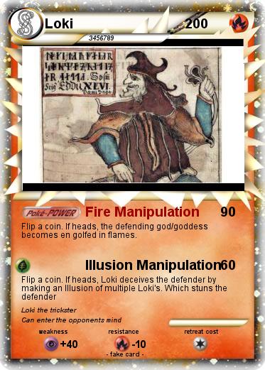 Pokémon Loki 274 274 - Fire Manipulation - My Pokemon Card