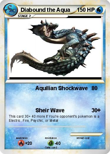 Pokémon Diabound the Aqua - Aquilian Shockwave - My Pokemon Card