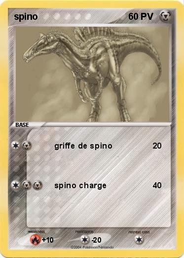 Pokémon spino 6 6 - griffe de spino - Ma carte Pokémon