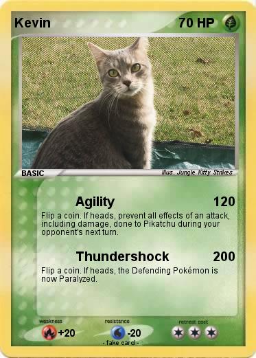 Pokémon Kevin 1709 1709 - Agility - My Pokemon Card