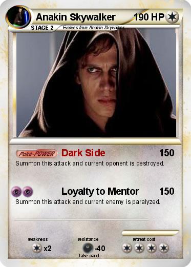 Pokémon Anakin Skywalker 169 169 - Dark Side - My Pokemon Card