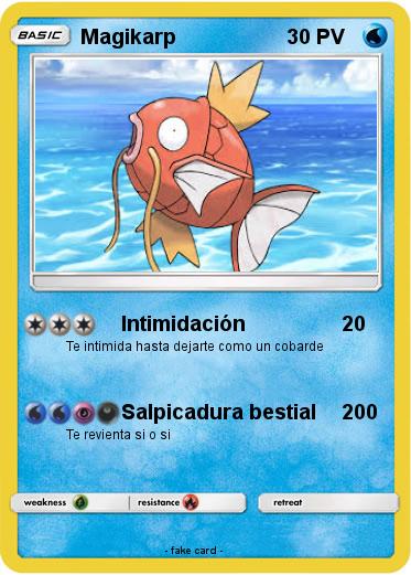 Pokémon Magikarp 1741 1741 - Intimidación - Mi carta pokémon