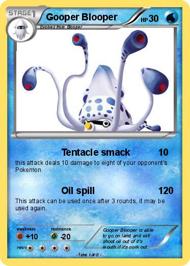 Pokémon Gooper Blooper 33 33 - Tentacle smack - My Pokemon Card