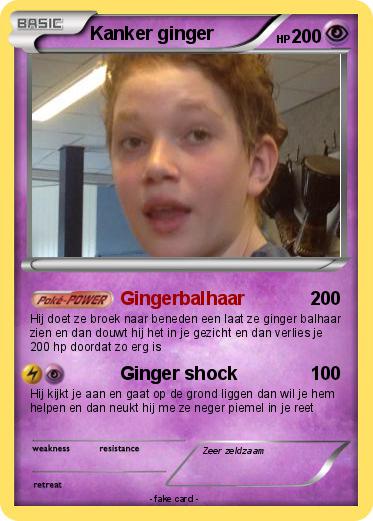 Pokémon Kanker ginger - Gingerbalhaar - My Pokemon Card