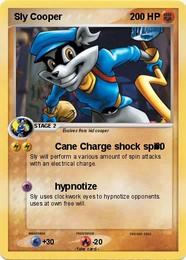 Pokémon Sly Cooper 69 69 - Cane Charge shock spin - My Pokemon Card