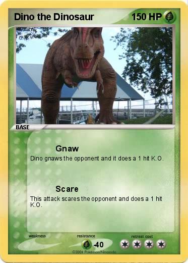 Pokémon Dino the Dinosaur - Gnaw - My Pokemon Card