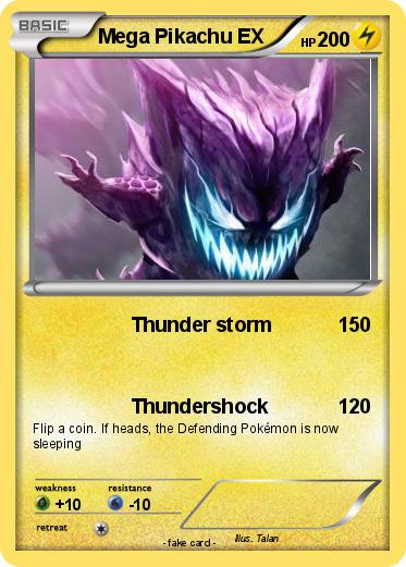 Pokémon Mega Pikachu EX 31 31 - Thunder storm - My Pokemon Card