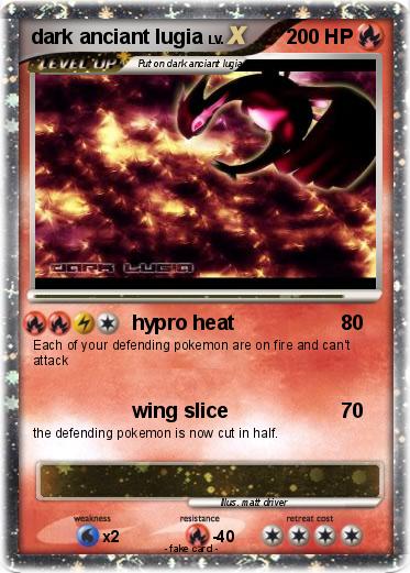 Pokémon dark anciant lugia - hypro heat - My Pokemon Card