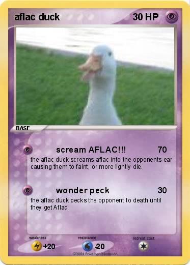 Pokémon aflac duck 1 1 - scream AFLAC!!! - My Pokemon Card