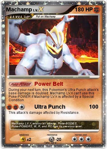 Pokémon Machamp 537 537 - Power Belt - My Pokemon Card