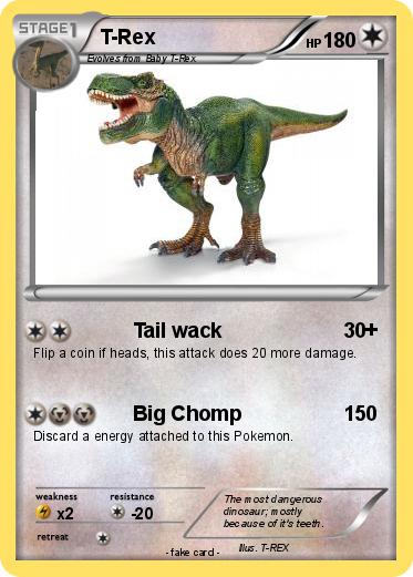 Pokémon T Rex 847 847 - Tail wack - My Pokemon Card
