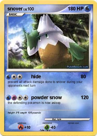 Pokémon snover 13 13 - hide - My Pokemon Card