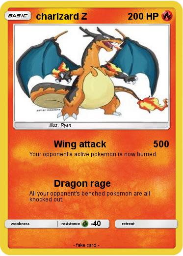 Pokémon chazard Z - Wing attack 500 - My Pokemon Card