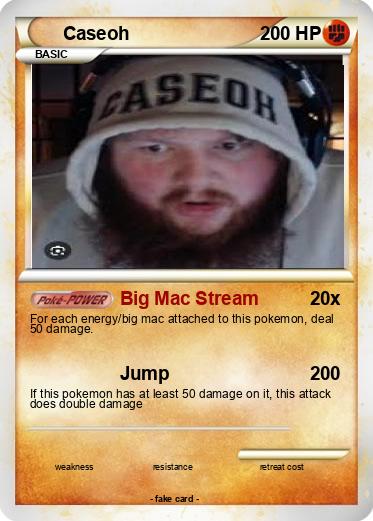 Pokémon Caseoh 203 203 - Big Mac Stream - My Pokemon Card