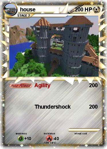 Pokémon house 77 77 - Agility - My Pokemon Card