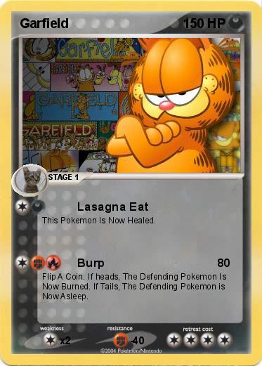 Pokémon Garfield 29 29 - Lasagna Eat - My Pokemon Card
