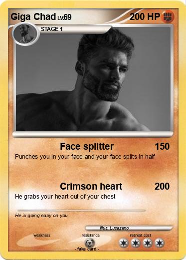 Pokémon Giga Chad 61 61 - Face splitter - My Pokemon Card