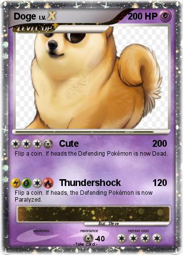 Pokémon Doge 1800 1800 - Cute - My Pokemon Card