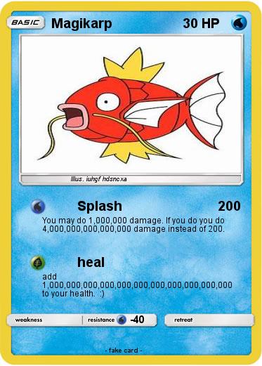 Pokémon Magikarp 1709 1709 - Splash - My Pokemon Card