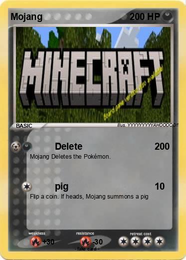 Pokémon Mojang 7 7 - Delete - My Pokemon Card