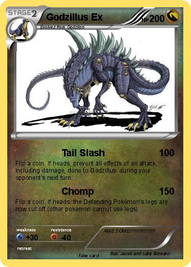 Pokémon Godzillus Ex - Tail Slash - My Pokemon Card
