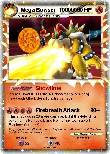 Pokémon Mega Bowser 1000000 1000000 - Showtime - My Pokemon Card
