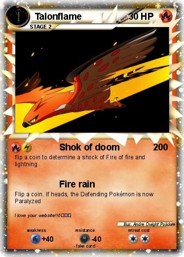 Pokémon Talonflame 96 96 - Shok of doom - My Pokemon Card