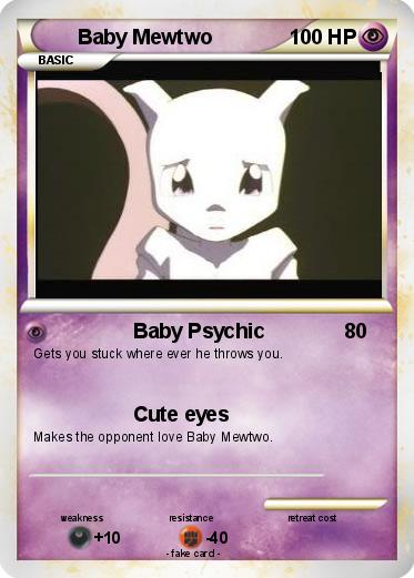 Pokémon Baby Mewtwo 42 42 - Baby Psychic - My Pokemon Card