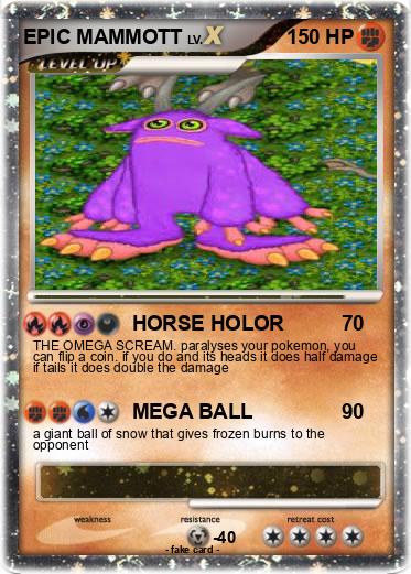 Pokémon EPIC MAMMOTT 2 2 - HORSE HOLOR - My Pokemon Card