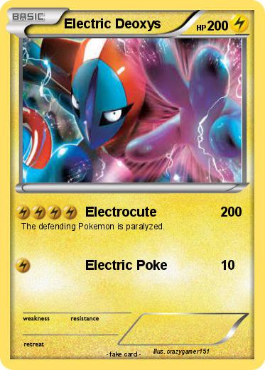 Pokémon Electric Deoxys - Electrocute - My Pokemon Card