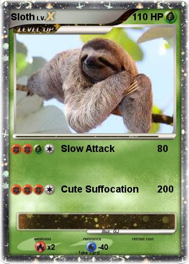 Pokémon Sloth 167 167 - Slow Attack - My Pokemon Card