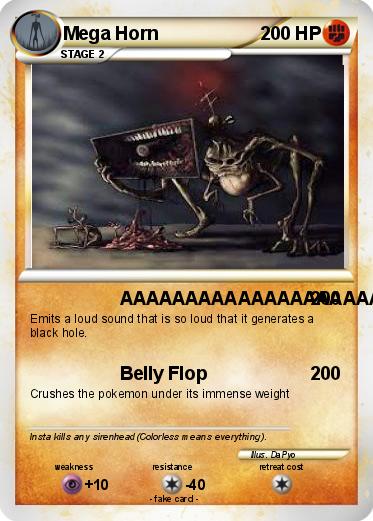 Pokémon Mega Horn 3 3 - AAAAAAAAAAAAAAAAAAAAAAA - My Pokemon Card