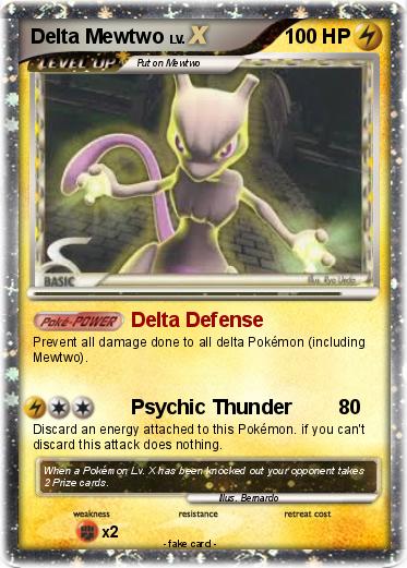 Pokémon Delta Mewtwo - Delta Defense - My Pokemon Card